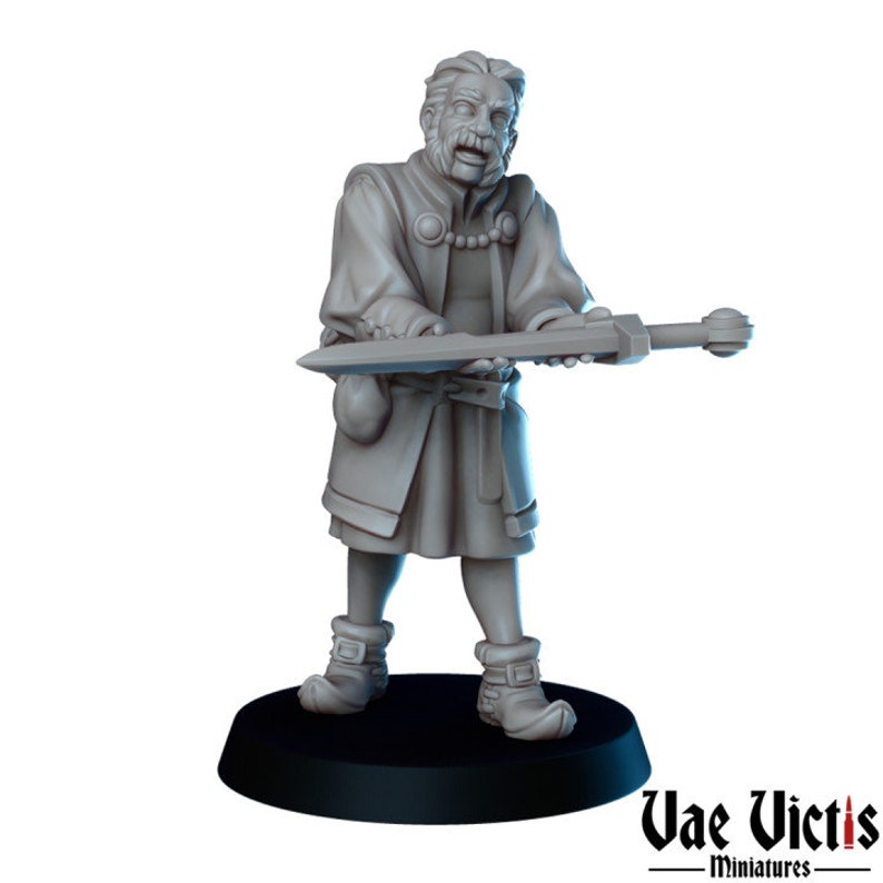 6pc Miniature Villagers NPC Set for Dnd Dungeons and Dragons Townsfolk ...