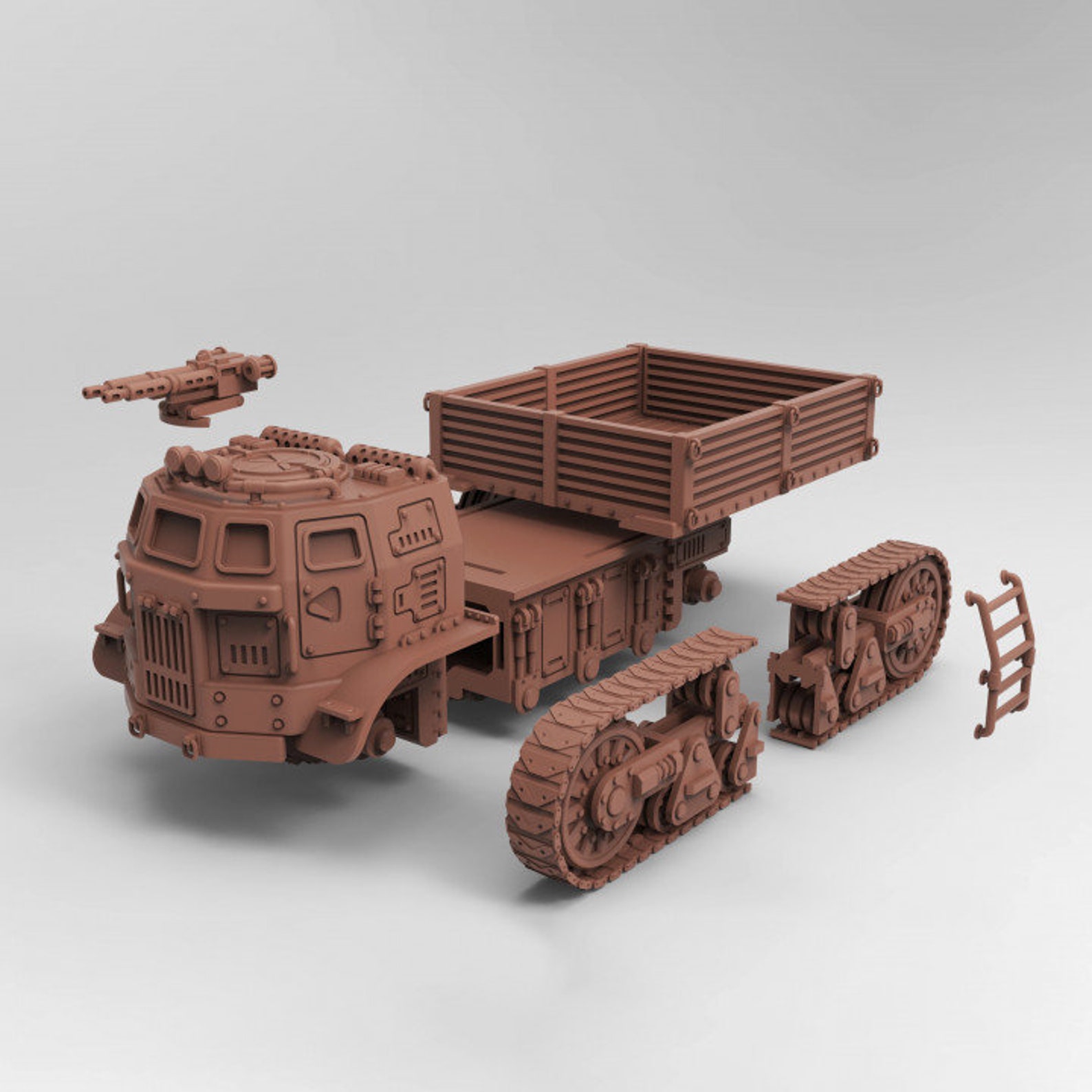 Flatbed Transporter, Scifi Wasteland Vehicles Dnd D&D Scifi Terrain 40K ...