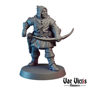 5pc Mercenary Set, Dnd, Dungeons and Dragons, NPC Miniature, 5E Fantasy ...