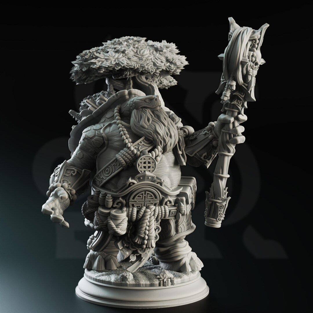 A Tortle Wizard for Dnd Dungeons and Dragons 28mm/32/38mm Sorcerer ...