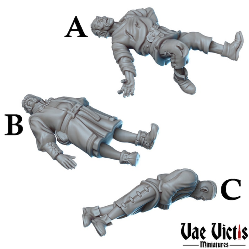 Corpses Dead Body Scatter Dnd 28mm Minis 32mm Dungeons and - Etsy Israel