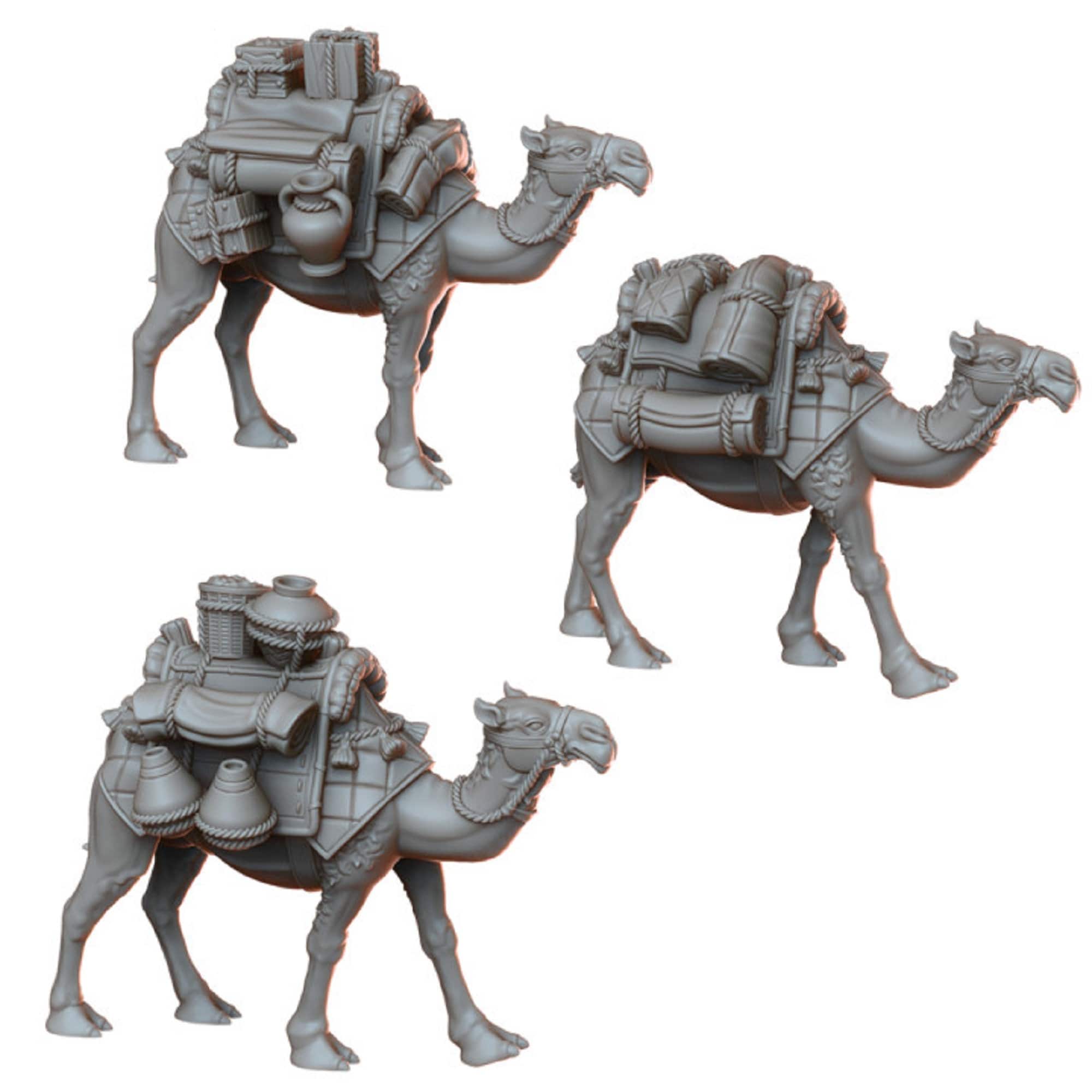 Camel Miniatures for Dnd Dungeons and Dragons Tabletop Rpgs Desert ...