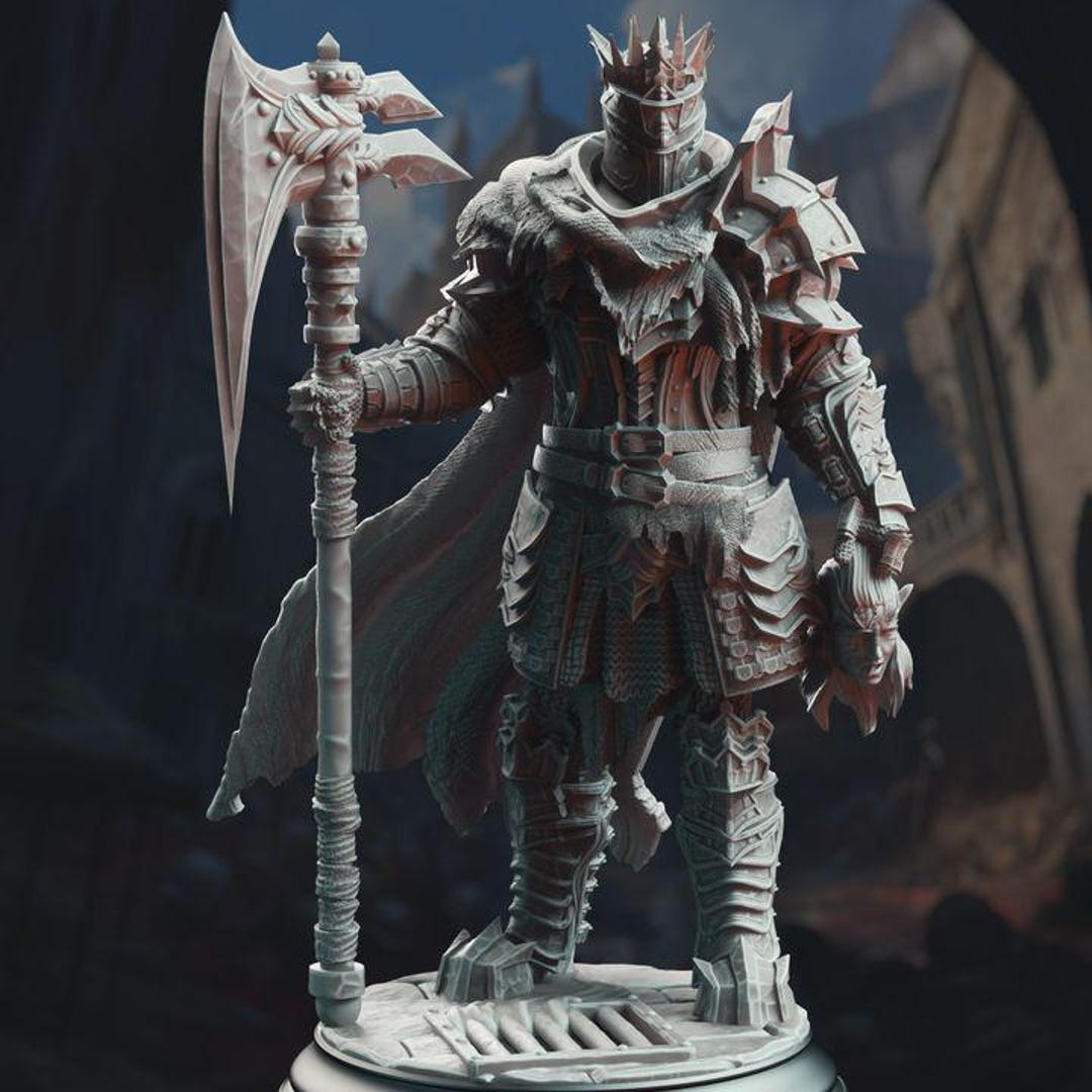 Executioner Knight - Gerhardt the Unwavering | 28mm/32mm/38mm TTRPG ...