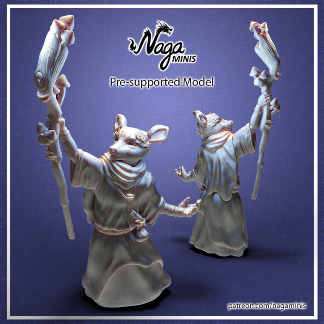 Deer Folk Druid Dnd Dungeons and Dragons 28mm/32mm Tabletop RPG ...