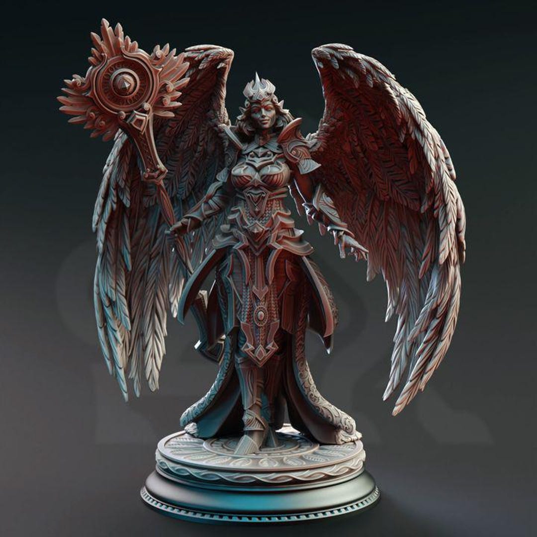 Aasimar Angelic Cleric Dungeons and Dragons Angel Warrior Spellcaster ...