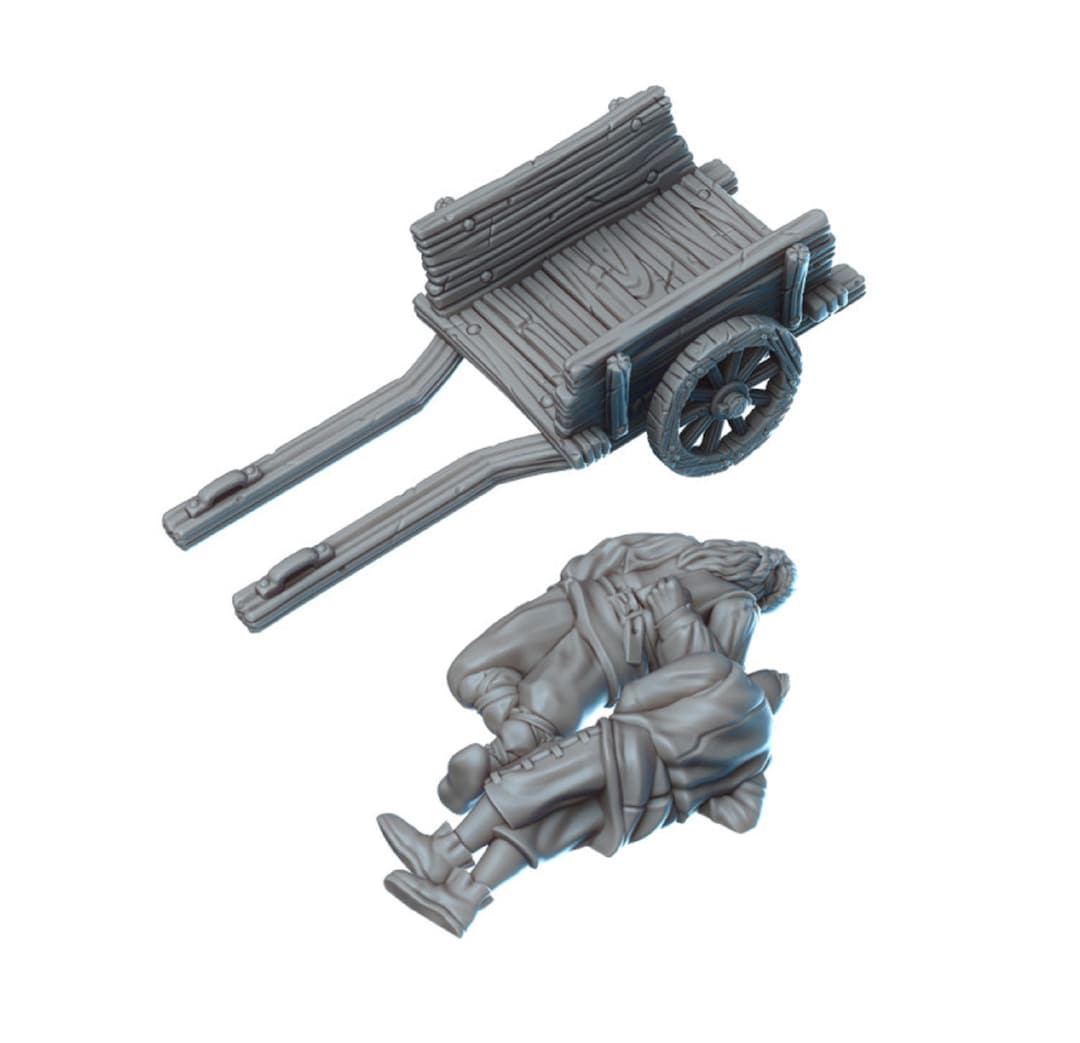 Corpse Scatter Dnd Dungeons and Dragons Broken Cart Dnd Scatter Terrain ...