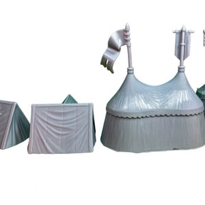 Campsite Terrain Set Dnd Dungeons and Dragons 28mm/32mm Tents Archery ...