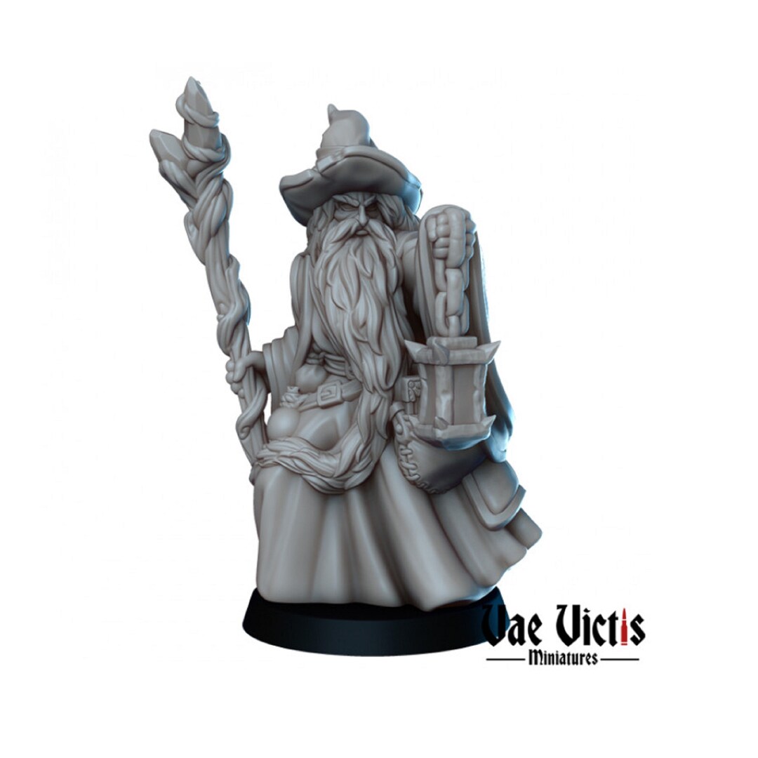 Wizard Miniature Dnd, Dungeons and Dragons, Mage Tabletop RPG ...