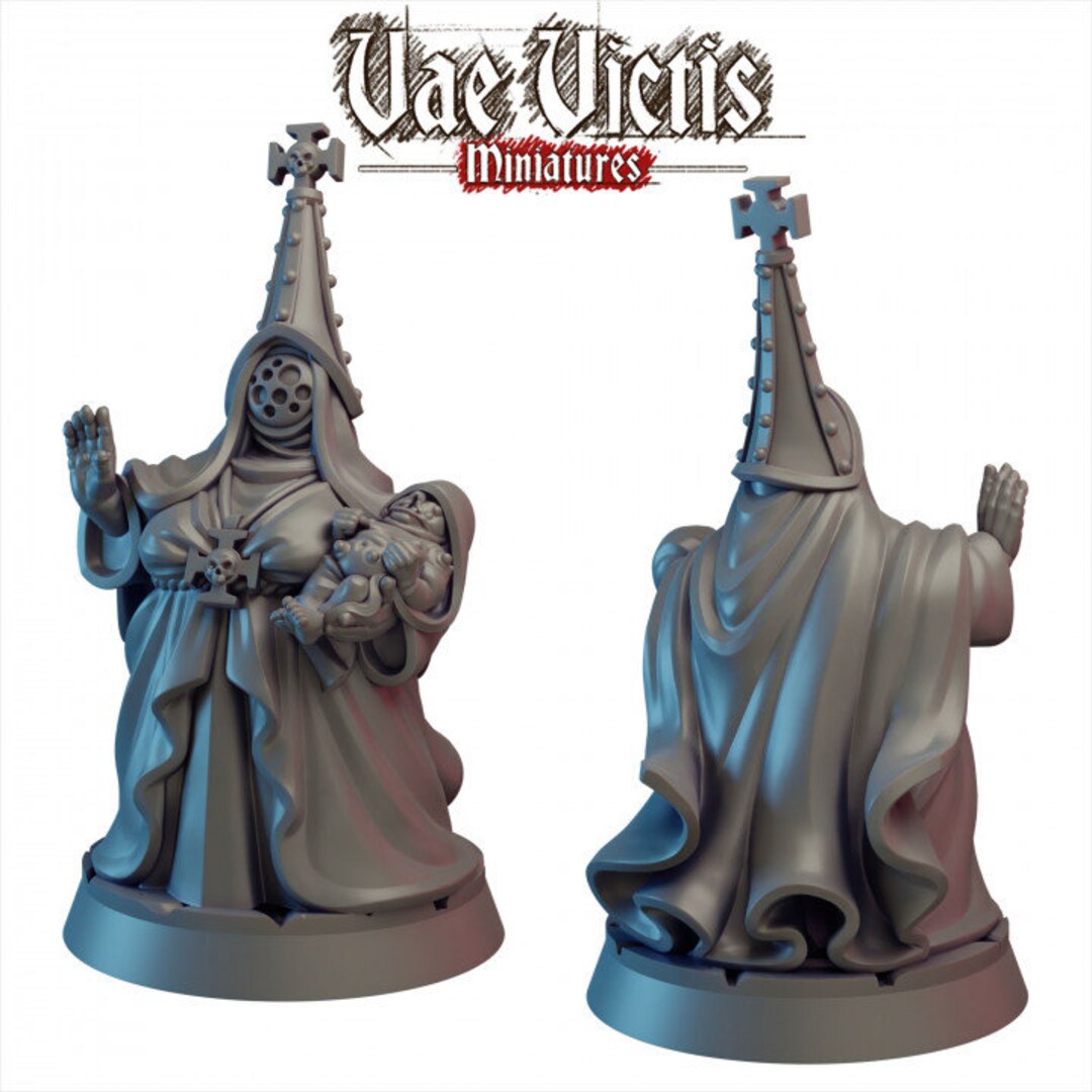 Cult Miniature Dnd Dungeons and Dragons Cult Lady 28mm/32mm Figurines ...
