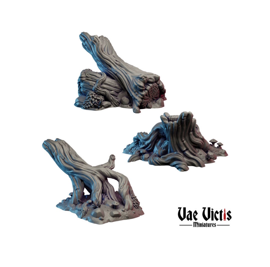 Large Fallen Tree Scatter Terrain Dnd Dungeons and Dragons 28mm/32mm ...