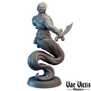 Djinni Saber 3D Printed Miniature for Dungeons and Dragons D&D ...