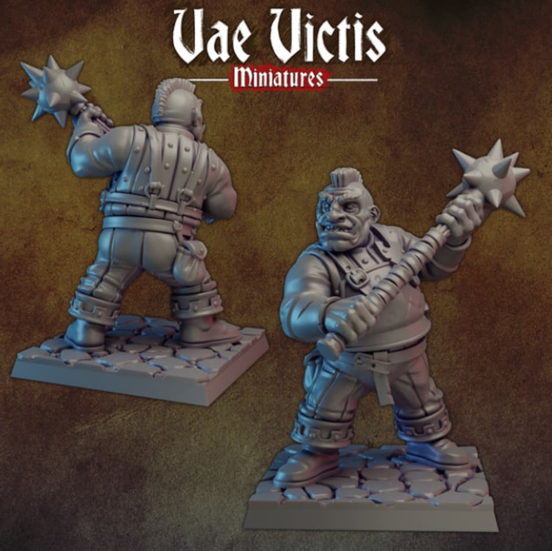 Dnd Ogre Tabletop RPG Miniature, 28mm or 32mm Scale, Fantasy Role ...