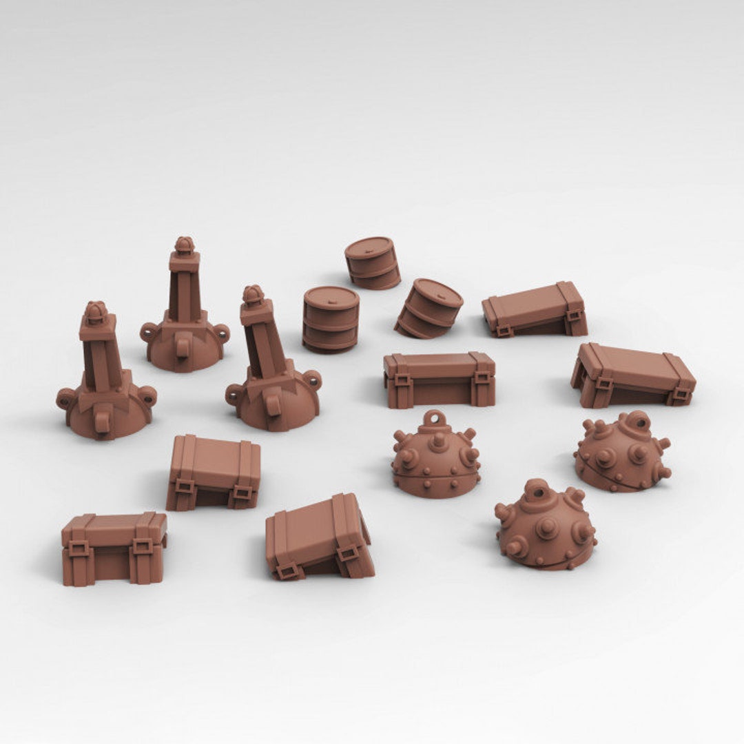 15pc Floating Scatter Dnd Dungeons and Dragons 28mm/32mm Ship Wreck ...