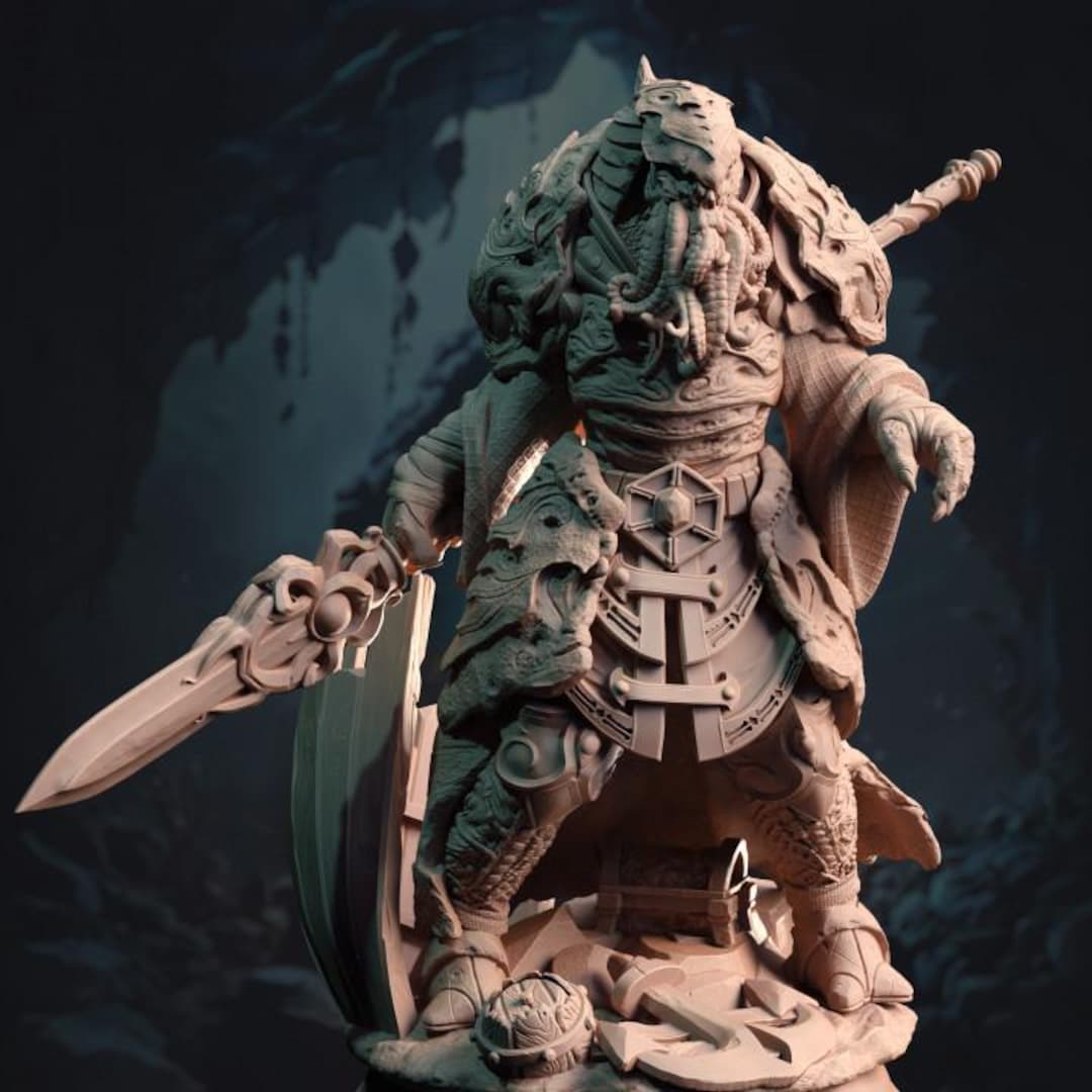 Eldritch Horror Deep Sea Guard Dnd Dungeons and Dragons 28mm/32mm Dnd ...