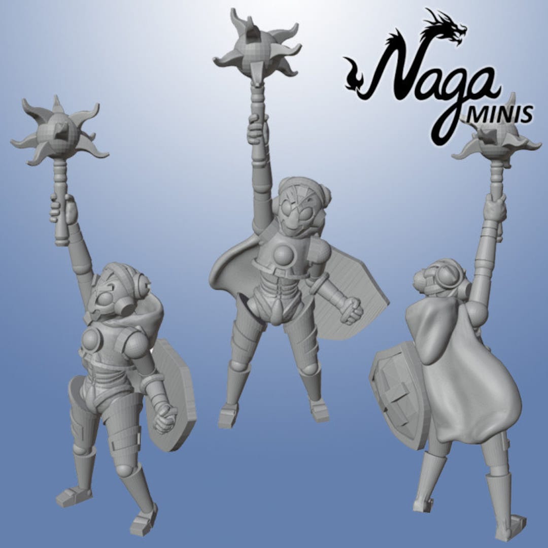 Warforged Cleric Dnd Dungeons and Dragons 28mm or 32mm Scale Female ...