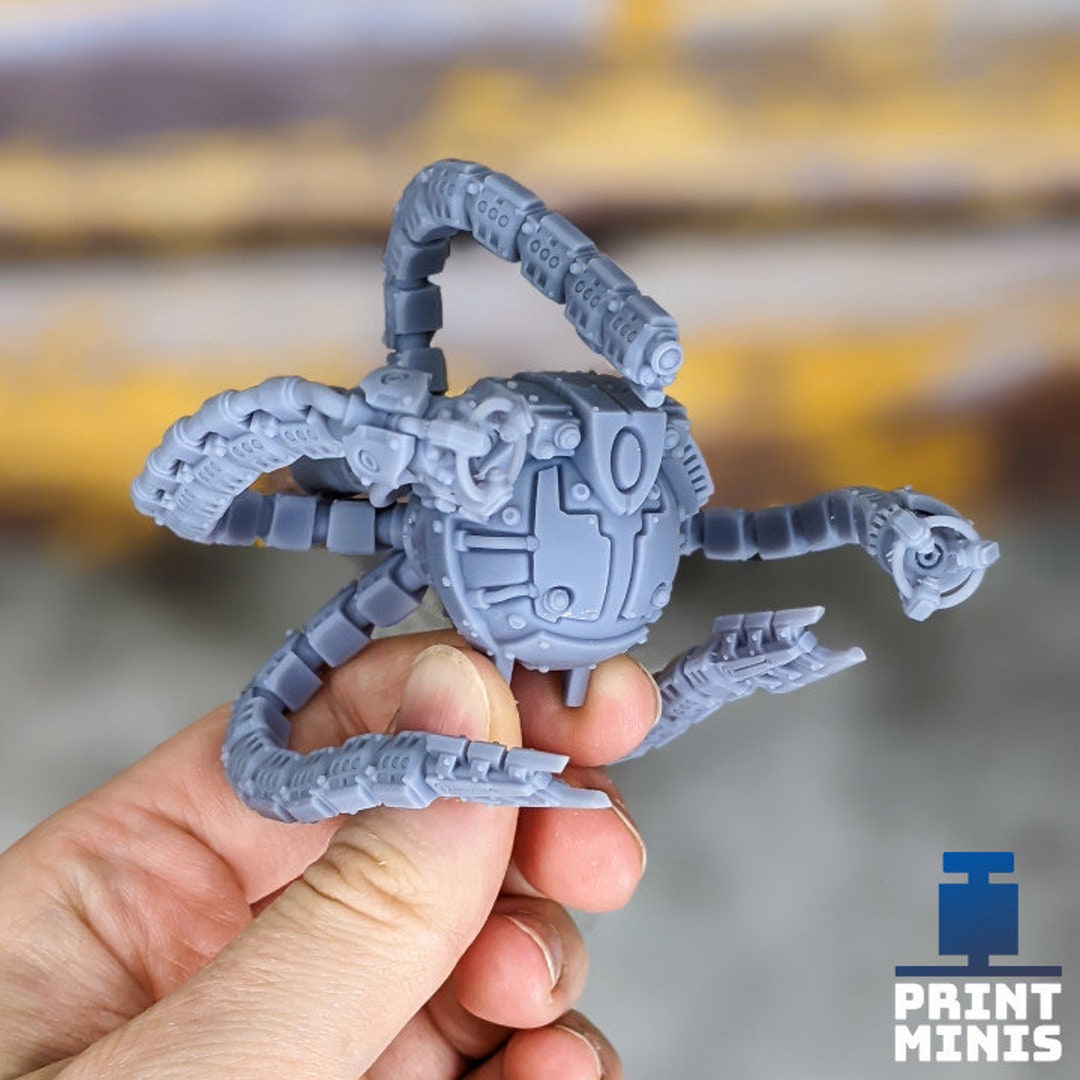 Medusa Drone Bounty Hunter Miniature 28mm/32mm Sci-fi Robot for Dnd ...
