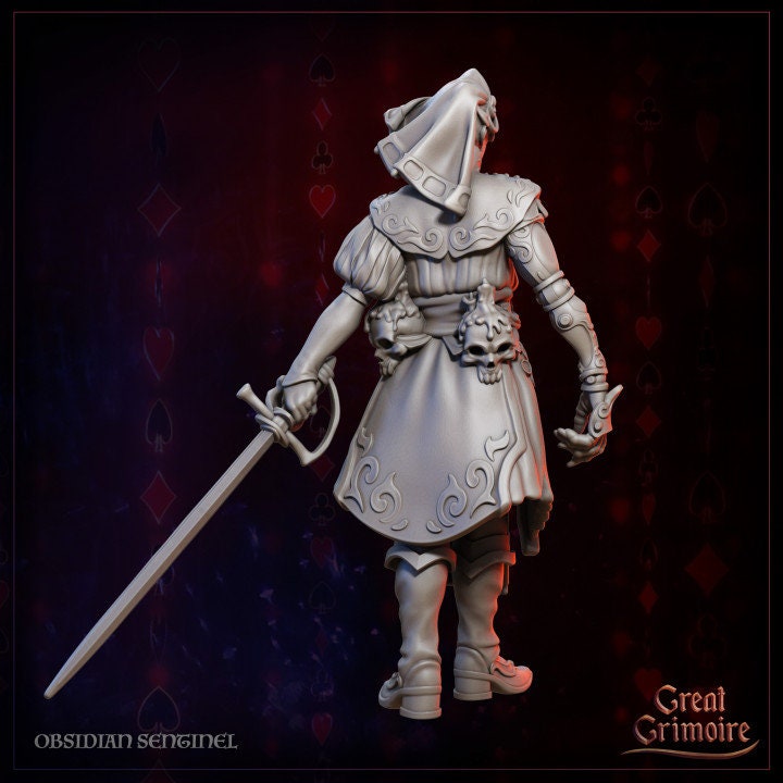 3pc Obsidian Sentinel, Dnd, Dungeons and Dragons, Masquerade Miniatures ...