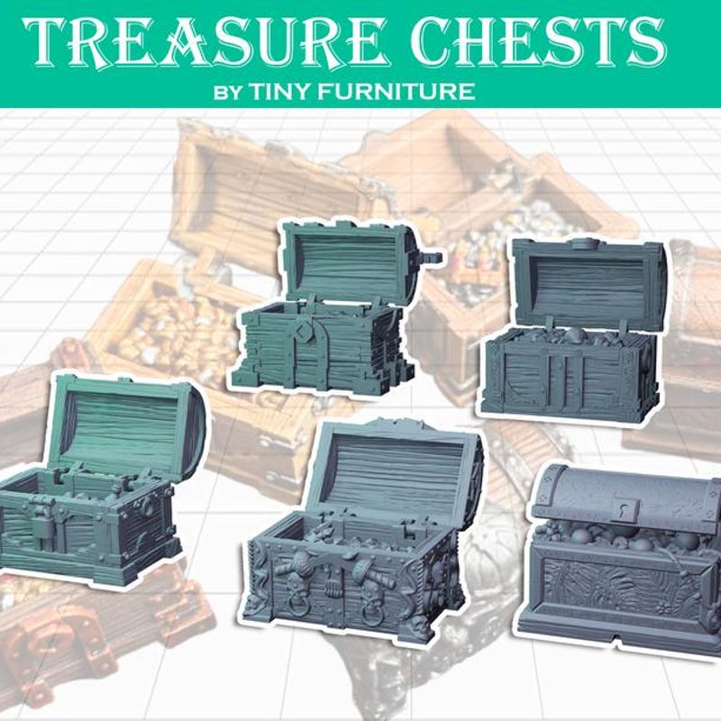 Mini Treasure Chest - Etsy