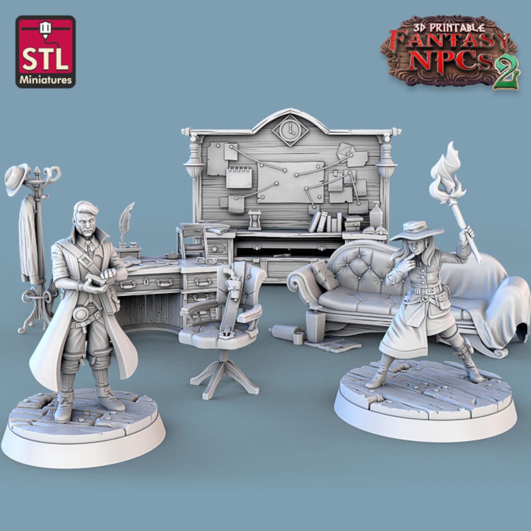 Investigator Set, Detective Npcs, Dnd, Dungeons and Dragons, Furniture ...
