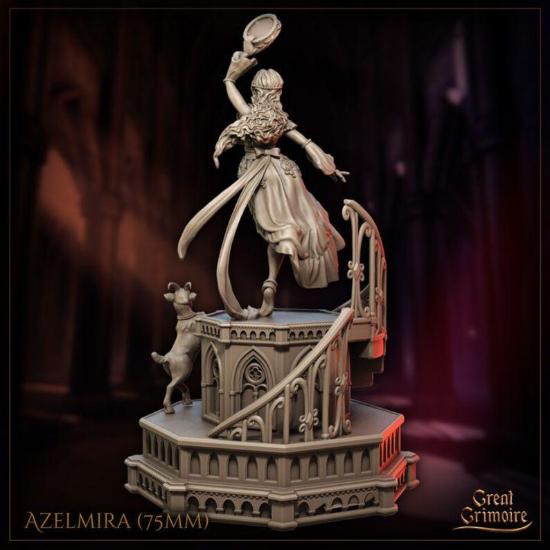 Dancing Female and Her Goat Miniature Entertainer for Dungeons and ...