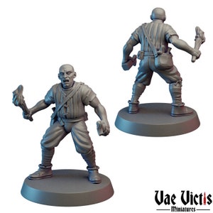 8pc Angry Villager Ruffians Dnd Dungeons and Dragons 28mm/32mm Dnd Mob ...