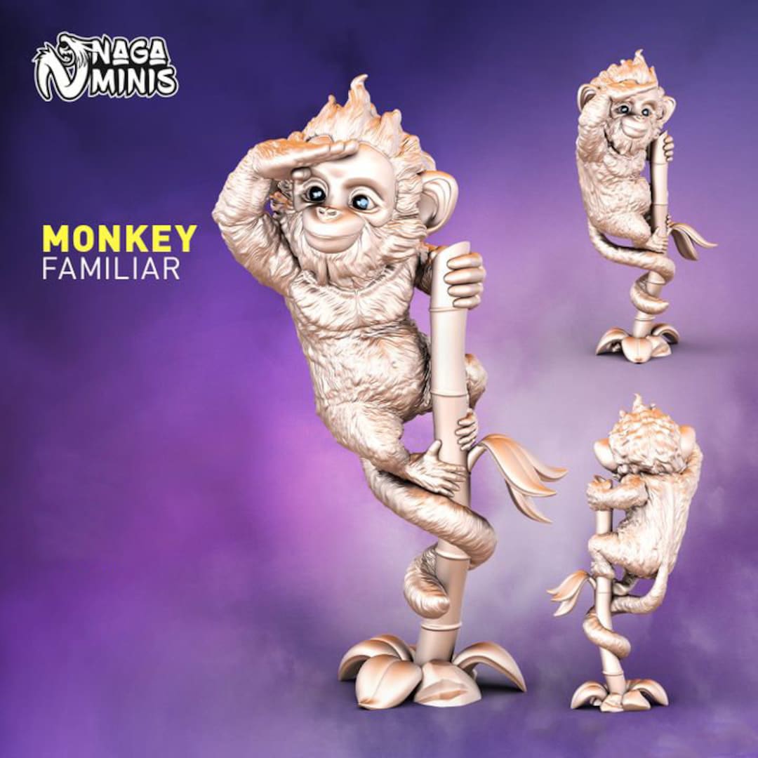 Monkey Familiar Dnd Dungeons and Dragons 28mm/32mm TTRPG Wargame ...