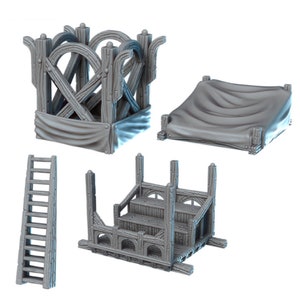Dnd Bleacher 28mm 32mm Dungeons and Dragons D&D Stadium Dnd Terrain ...
