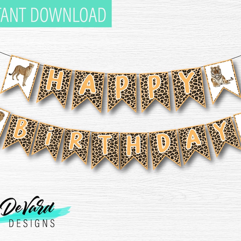 Cat Birthday Pennant - Etsy UK