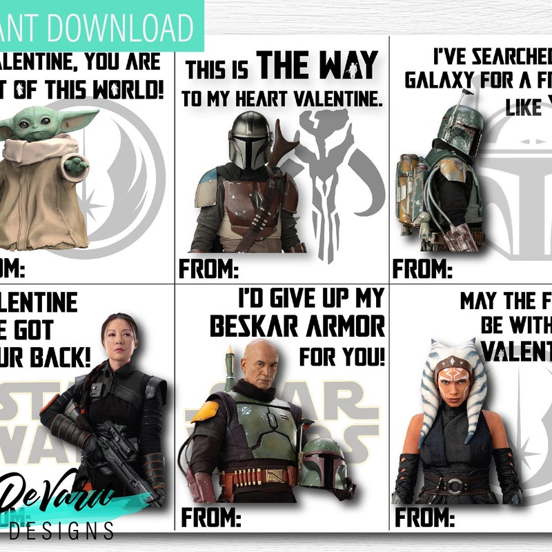 Starwars Valentine Card - Etsy