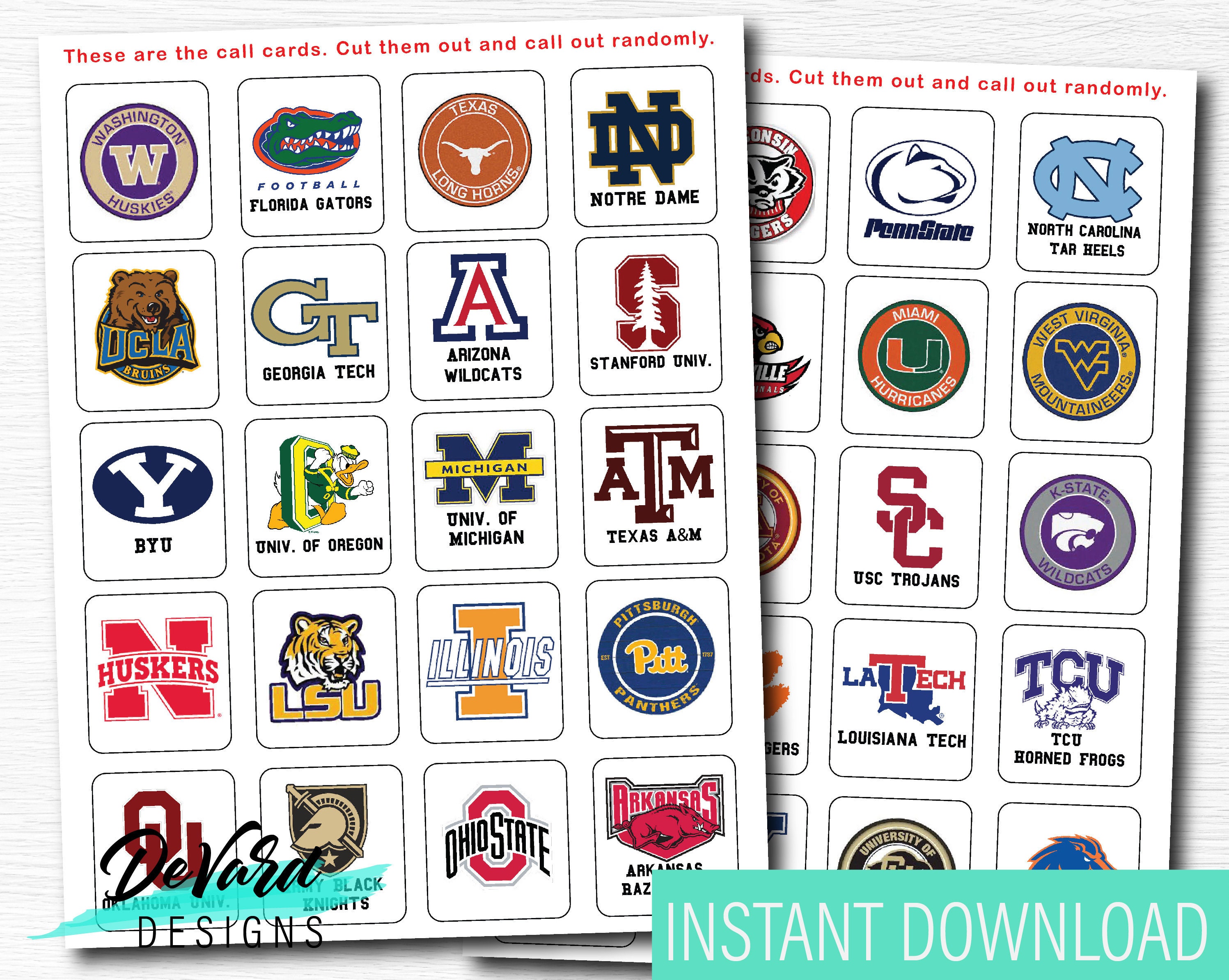 Ncaa Football Logos And Names