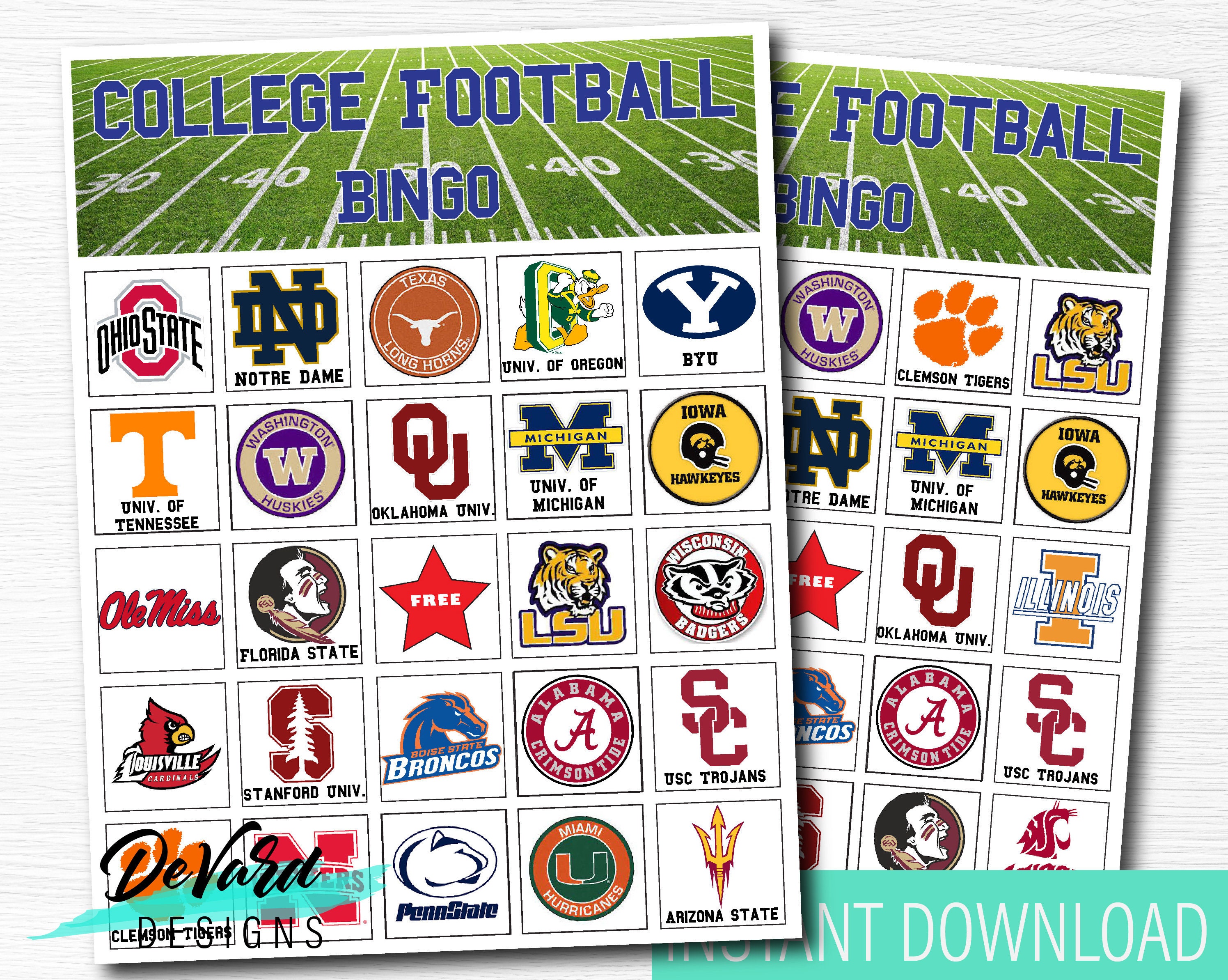 Ncaa Football Team Logos
