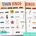 Train Bingo Game: Kids Birthday Party Activity (digital Download) - Etsy