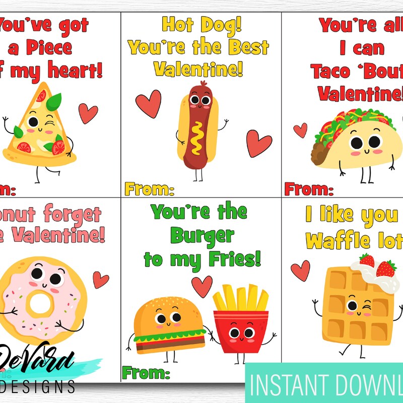 Taco Valentine Card - Etsy
