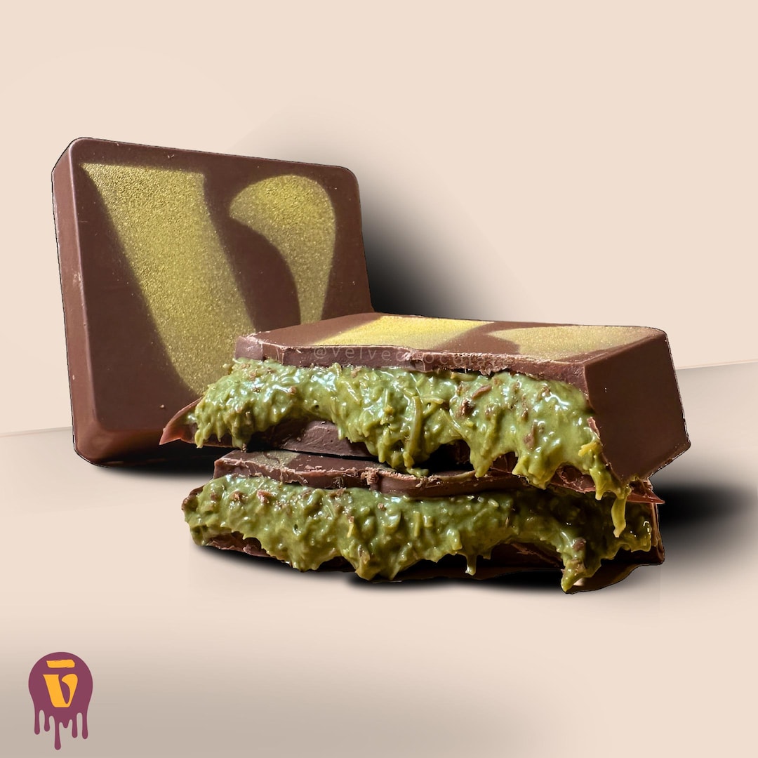 Dubai Chocolate Bar Viral Pistachio Knafeh Chocolate Bar Crunchy and Creamy - Etsy