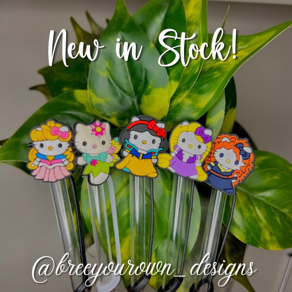 Hello Kittys Straw Toppers - Etsy