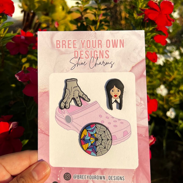 Wednesday Addams Crocs - Etsy