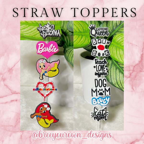 Bluey Straw Topper - Etsy