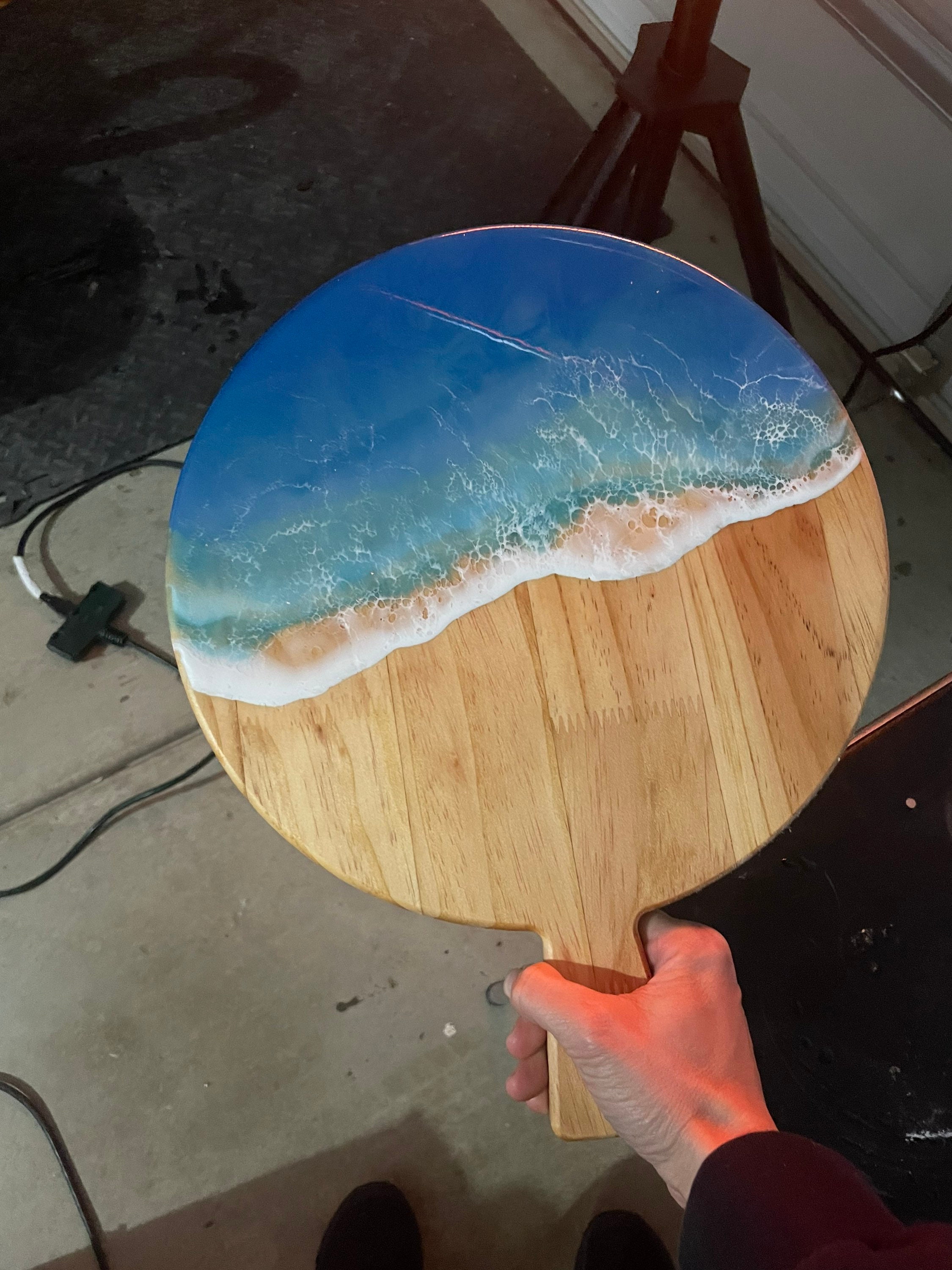 Ocean Resin Serving Tray With Handle - Etsy