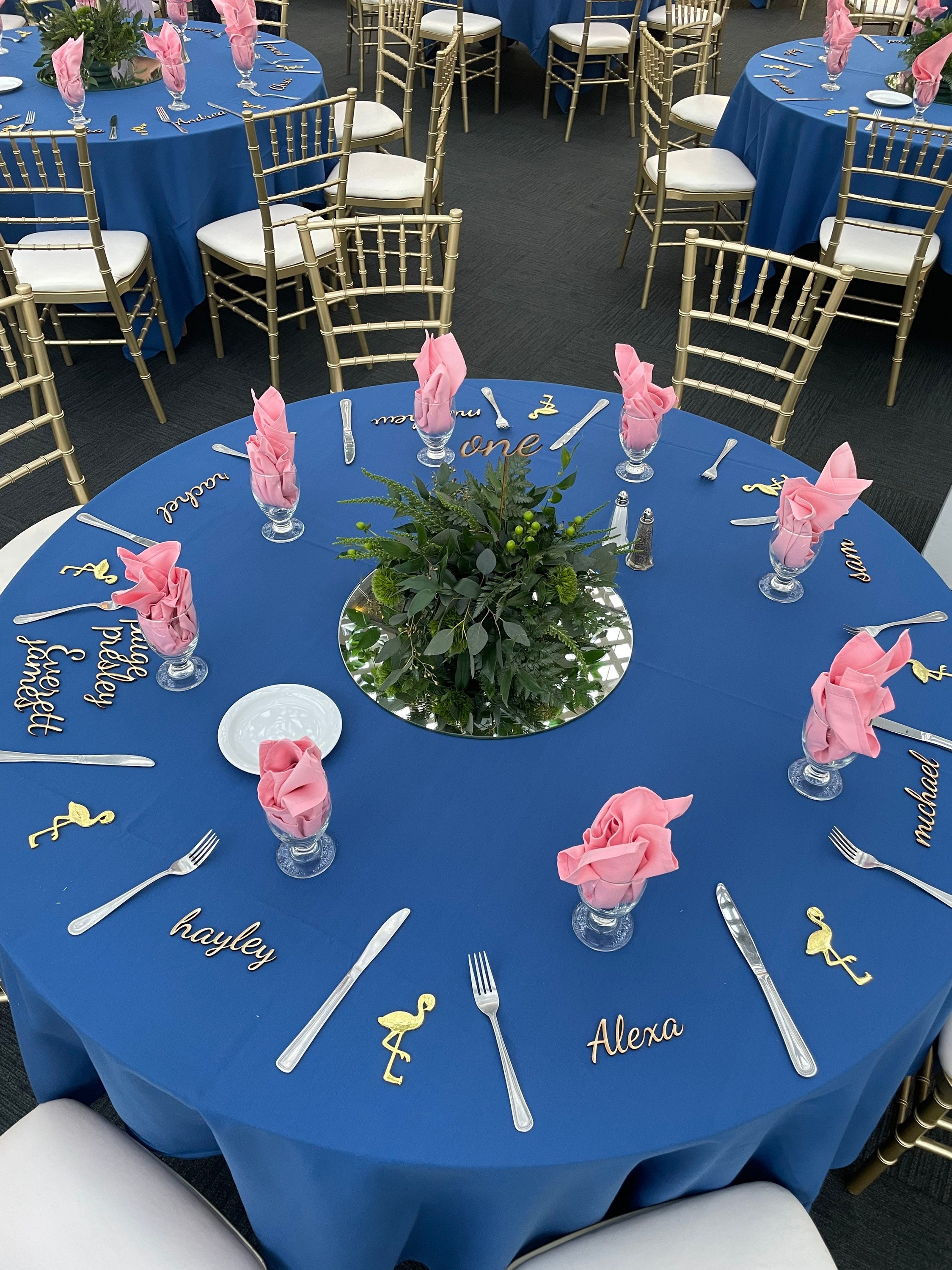 Custom Wooden Name Place Settings and Table Numbers - Etsy