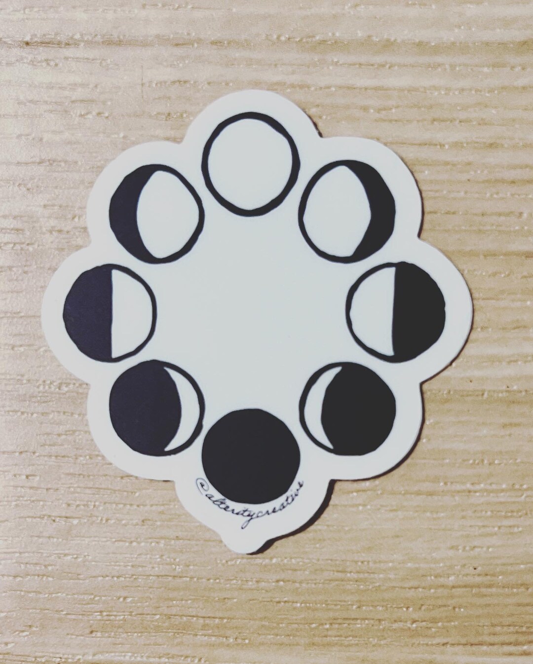 Moon Phases Sticker - Etsy
