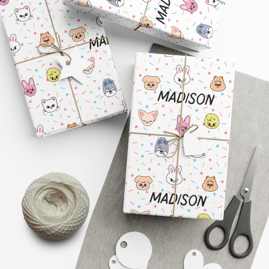 Birthday SKZOO Gift Wrap: Kpop Stray Kids Wrapping Paper - Etsy
