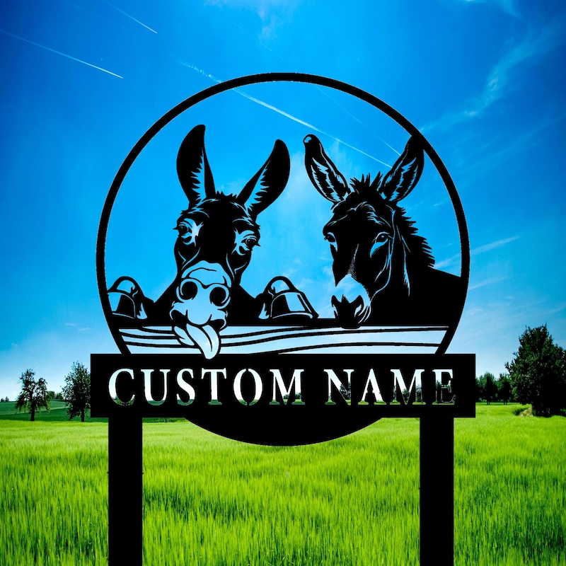 Donkey Yard Art - Etsy