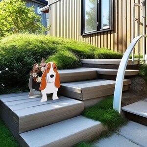 Dog-shaped Flower Pot，basset Hound Shape Decorations, Unique Garden Art ...
