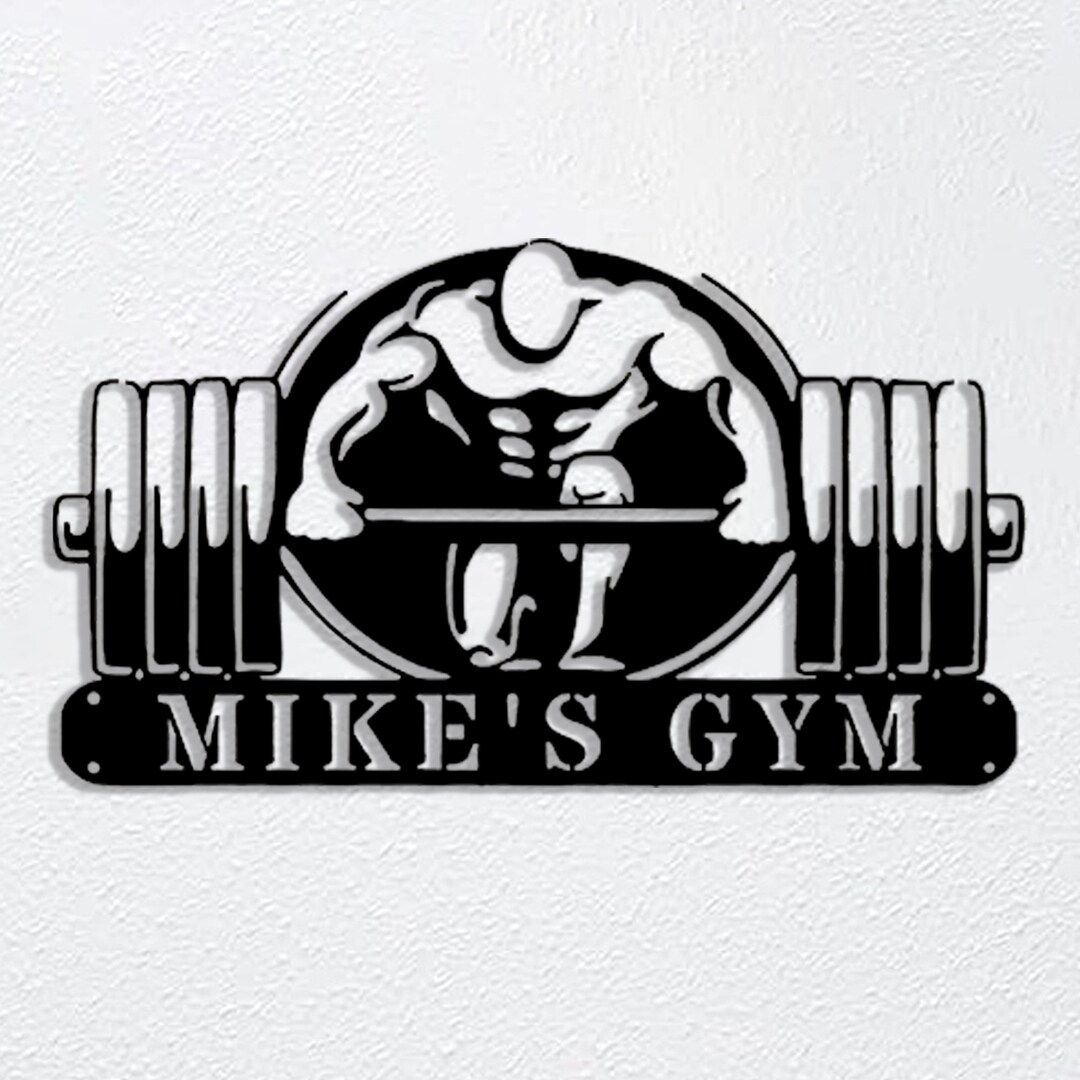 Custom Gym Metal Wall Sign,personlized Gym Name Sign,gym Wall Art ...