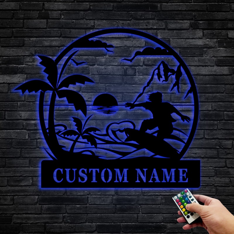 Surf Metal Artwork - Etsy