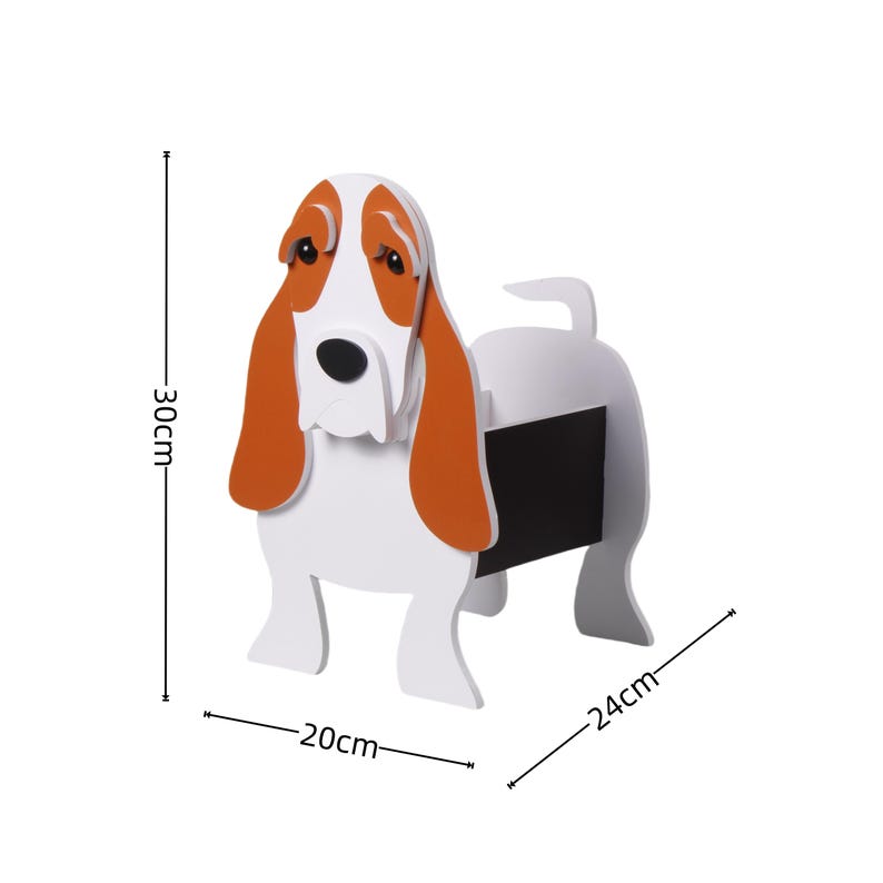Dog-shaped Flower Pot，basset Hound Shape Decorations, Unique Garden Art ...