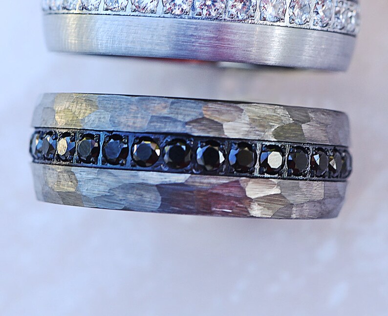 Fish Wedding Band, Trout Wedding Ring, Fish Pattern Men's Wedding Band ...