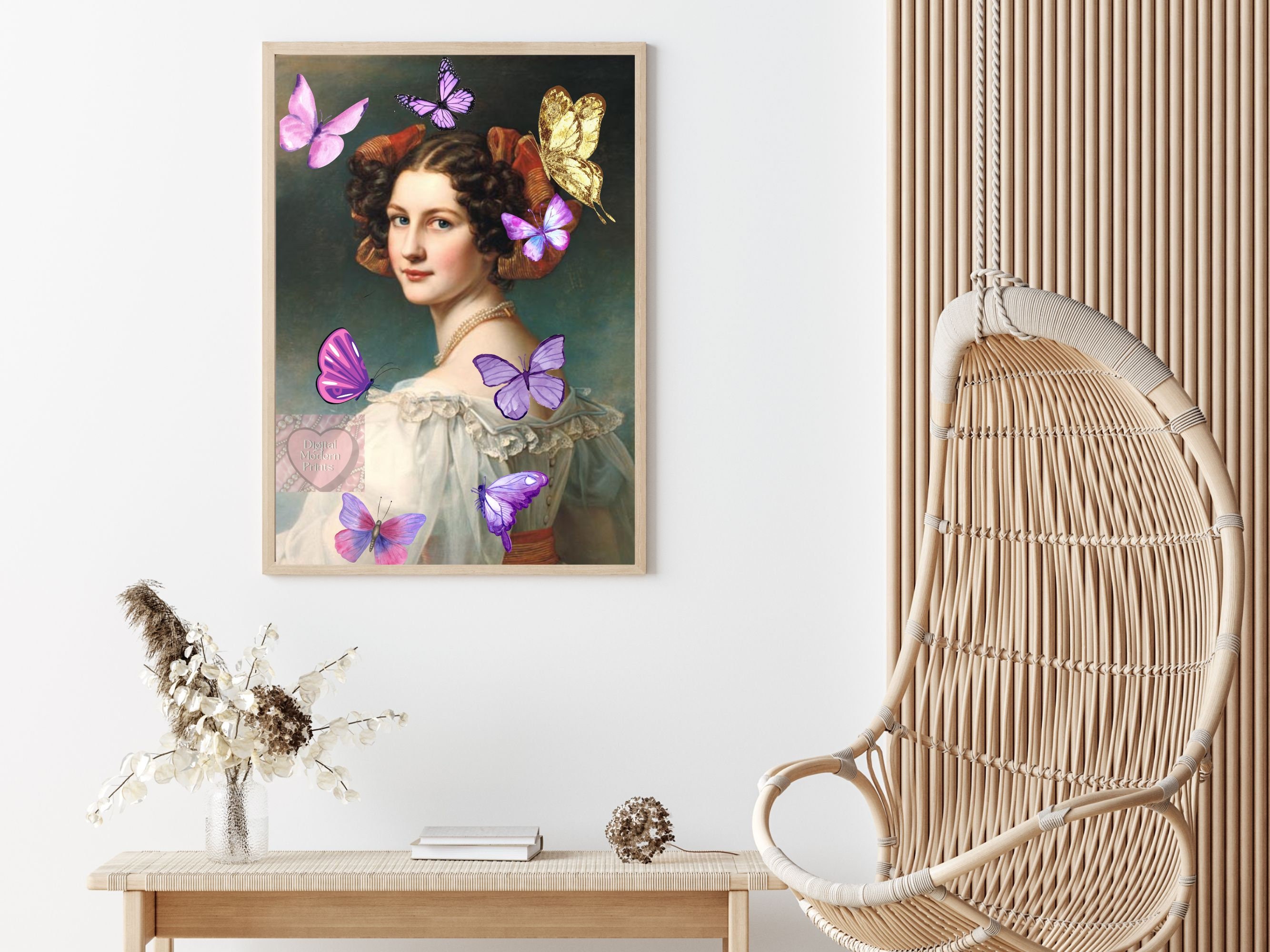 Maximalist Rococo Portrait Printable - Etsy