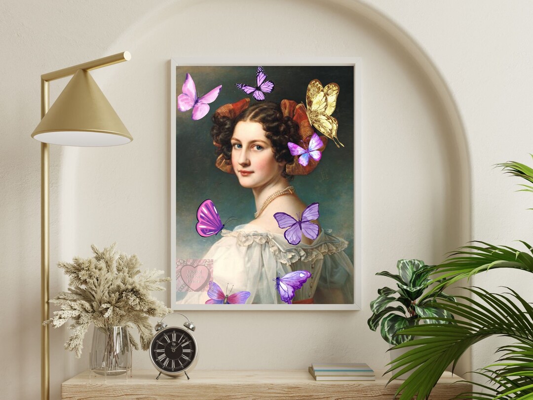 Maximalist Rococo Portrait Printable - Etsy