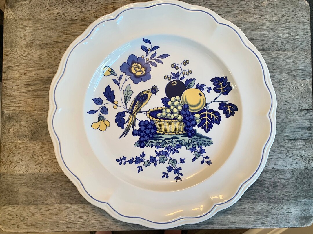 Spode England Blue Bird 13in Round Platter Chop Plate - Etsy